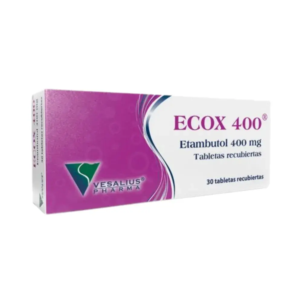 BS Health Group | ECOX® 400 Mg | Etambutol | 30 Tabletas - Farmacia ...